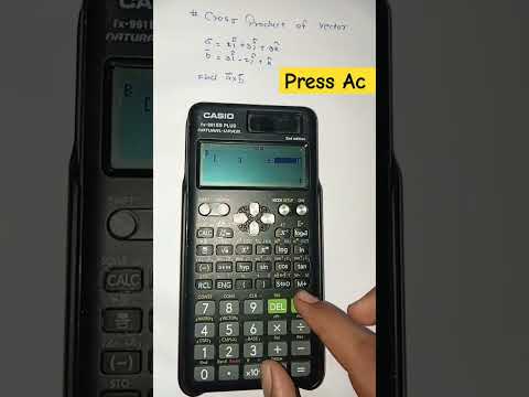 Solve cross product of two vector using calculator 🔥🔥 | cross product on fx-991Es plus calculator 🔥👈