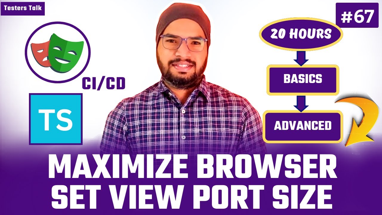 Playwright TypeScript #67 Maximize Browser | SetViewPort Size in Playwright