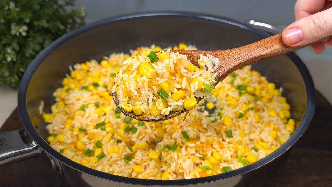 ❗️This garlic butter rice recipe is so good! I could make it every week!