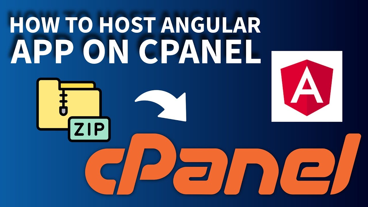 How to host Angular app on cPanel