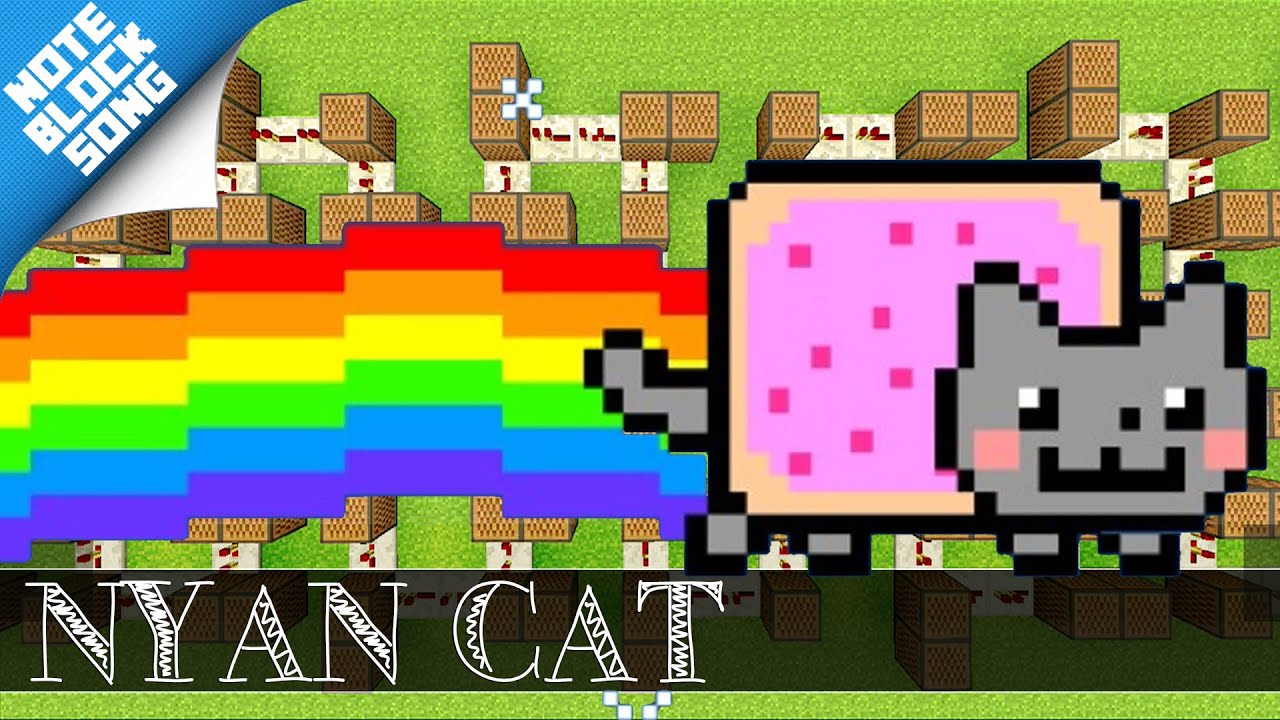 Nyan Cat - THEME - Minecraft |Note Block Song + Doorbell Tutorial|