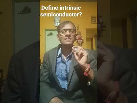 define intrinsic semiconductor?