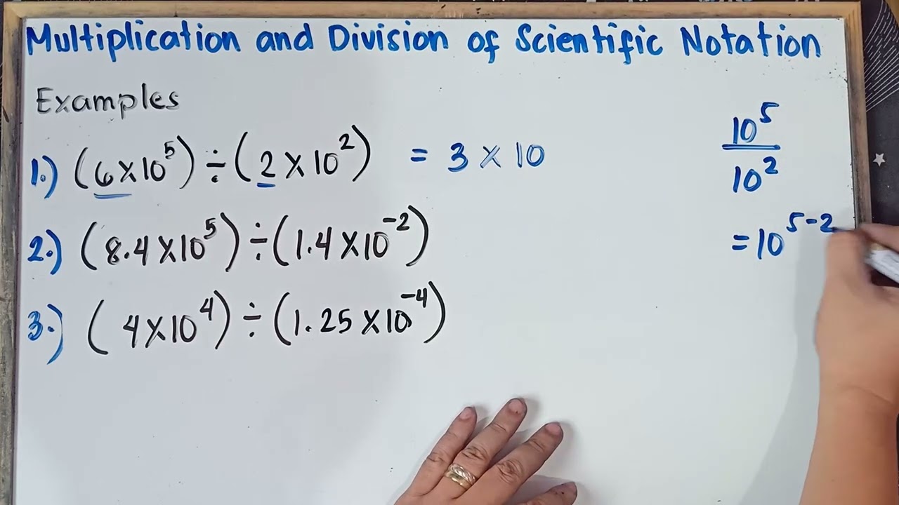 Multiplication and Division of Scientific Notation | Explain in Detailed | Grade 7| Quarter 4 |