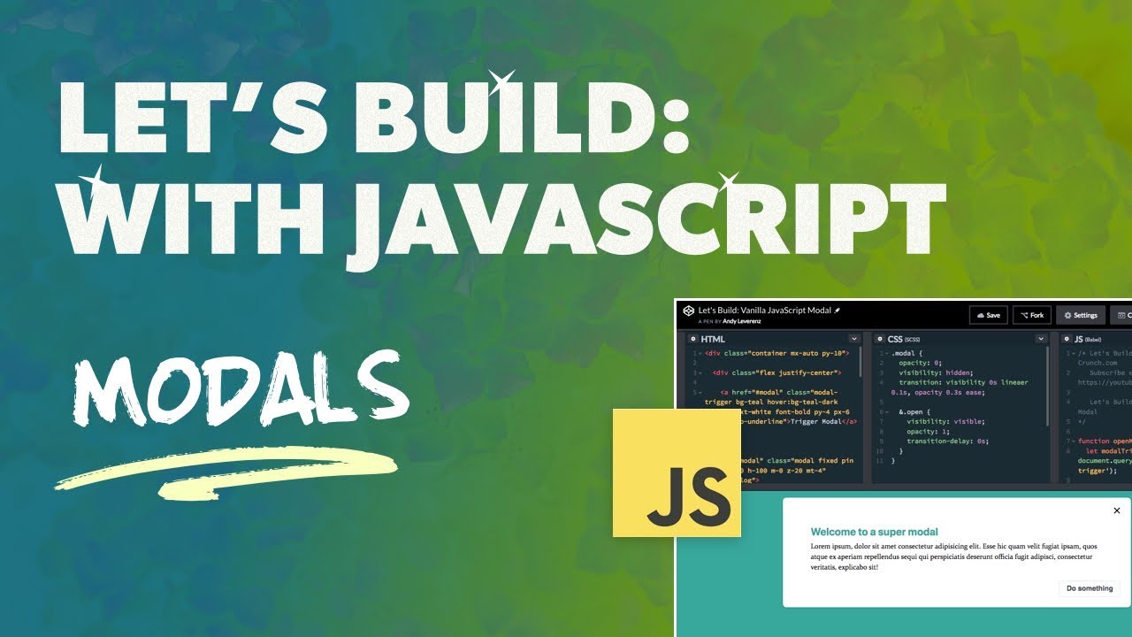 How to Code a Modal with Vanilla JavaScript