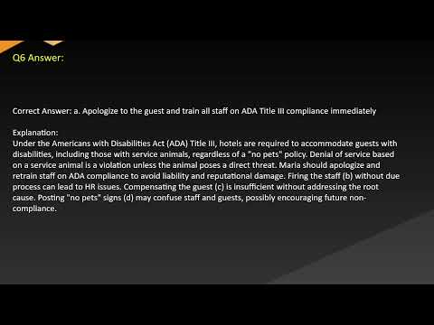 AHLEI Exams AHLEI CHA Certified Hotel Administrator Free Practice Updated