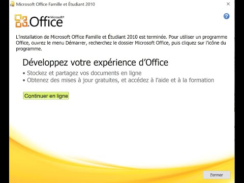 Office Famille et Etudiant 2010. Télécharger le programme d'installation, indisponibilité Microsoft.