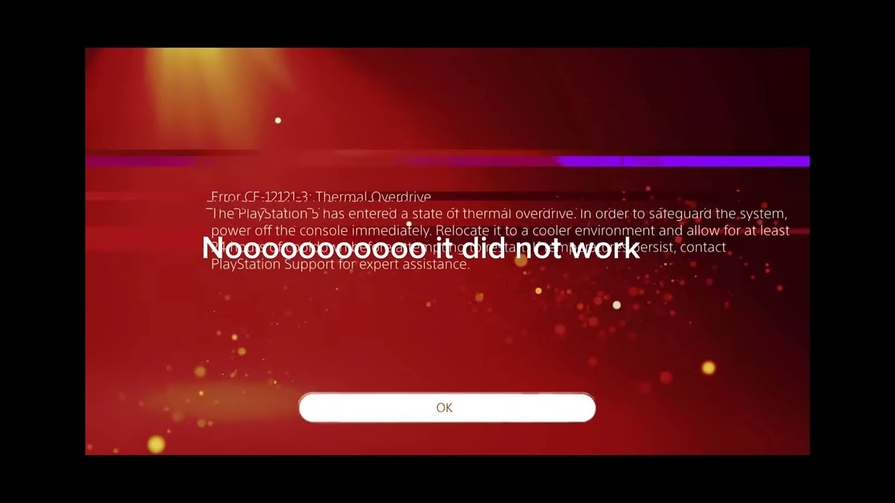Ps5 kill screen (TEXT TO SPEECH)