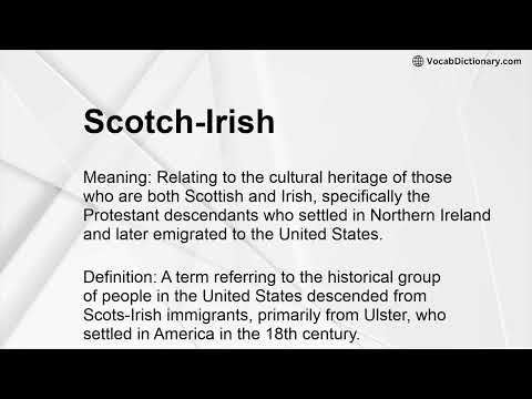 Scotch-Irish Meaning