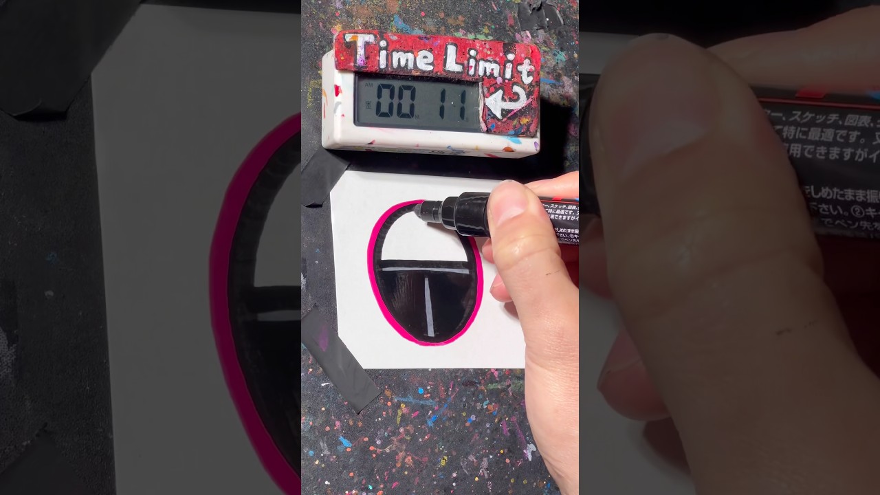 【ASMR】Drawing SquidGame in 40 Sec