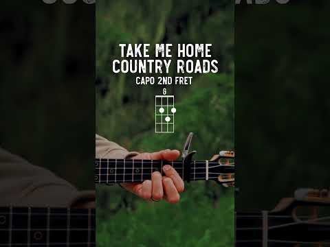 Take Me Home, Country Roads Ukulele Tutorial // Country Roads Ukulele Lesson