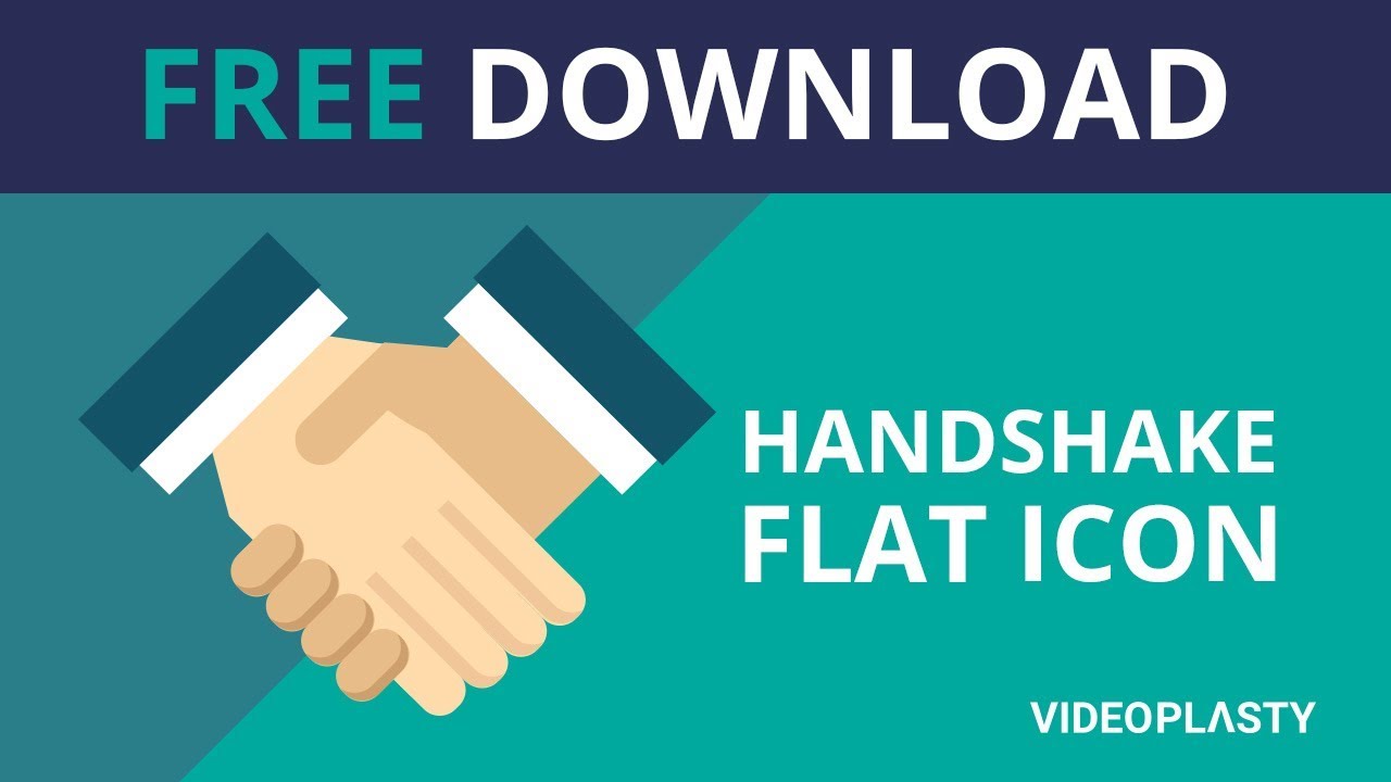 FREE DOWNLOAD: Handshake Flat Icon Animation [MOV & GIF]