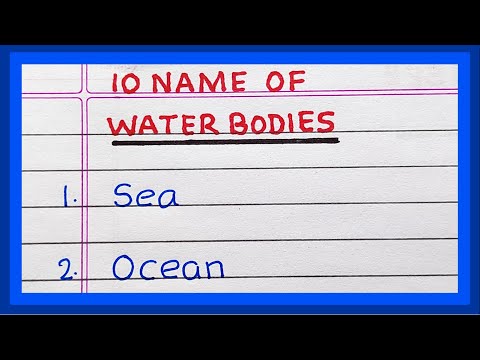 Name of Water Bodies | in English | 10 Name of Water Bodies