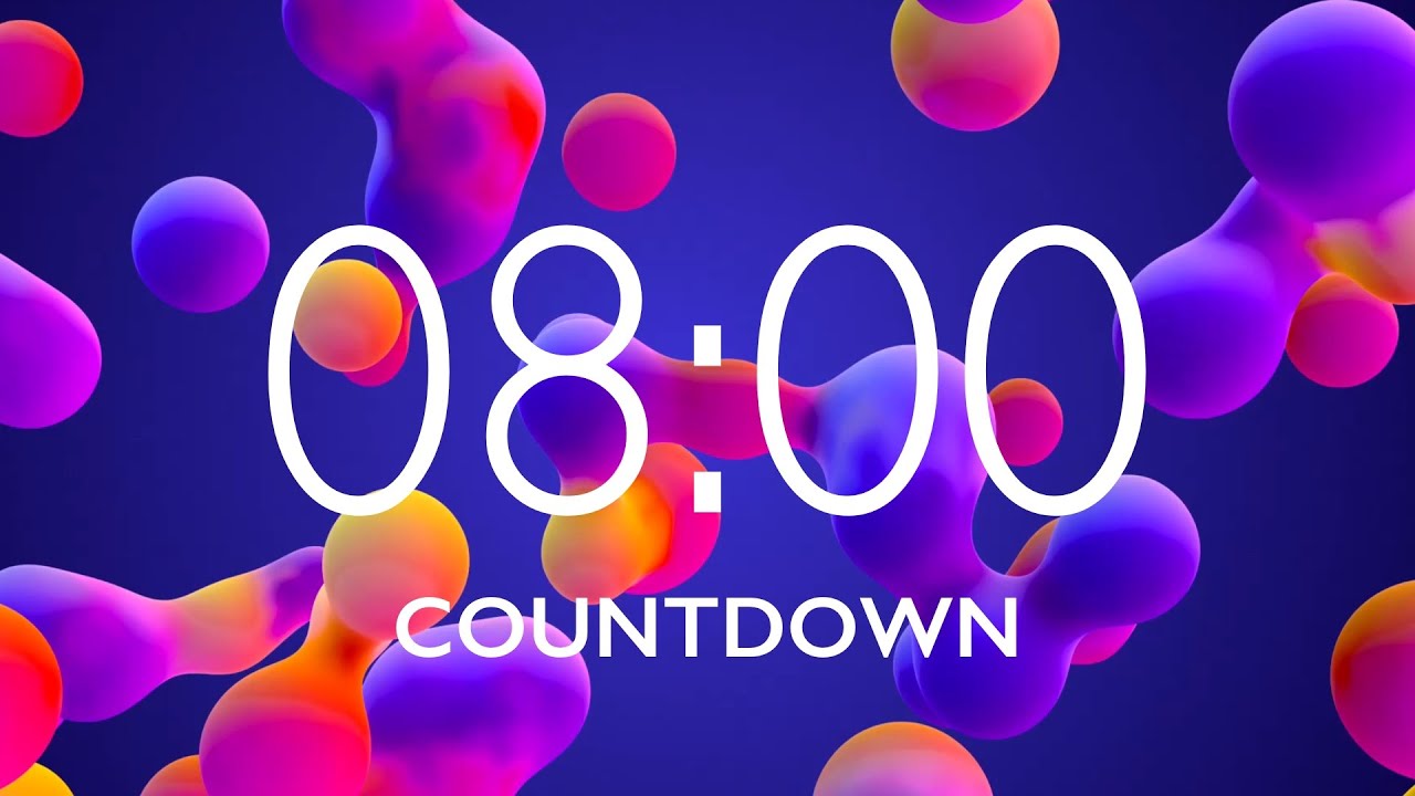 8 Minute Timer with Relaxing Music and Alarm 🎵⏰