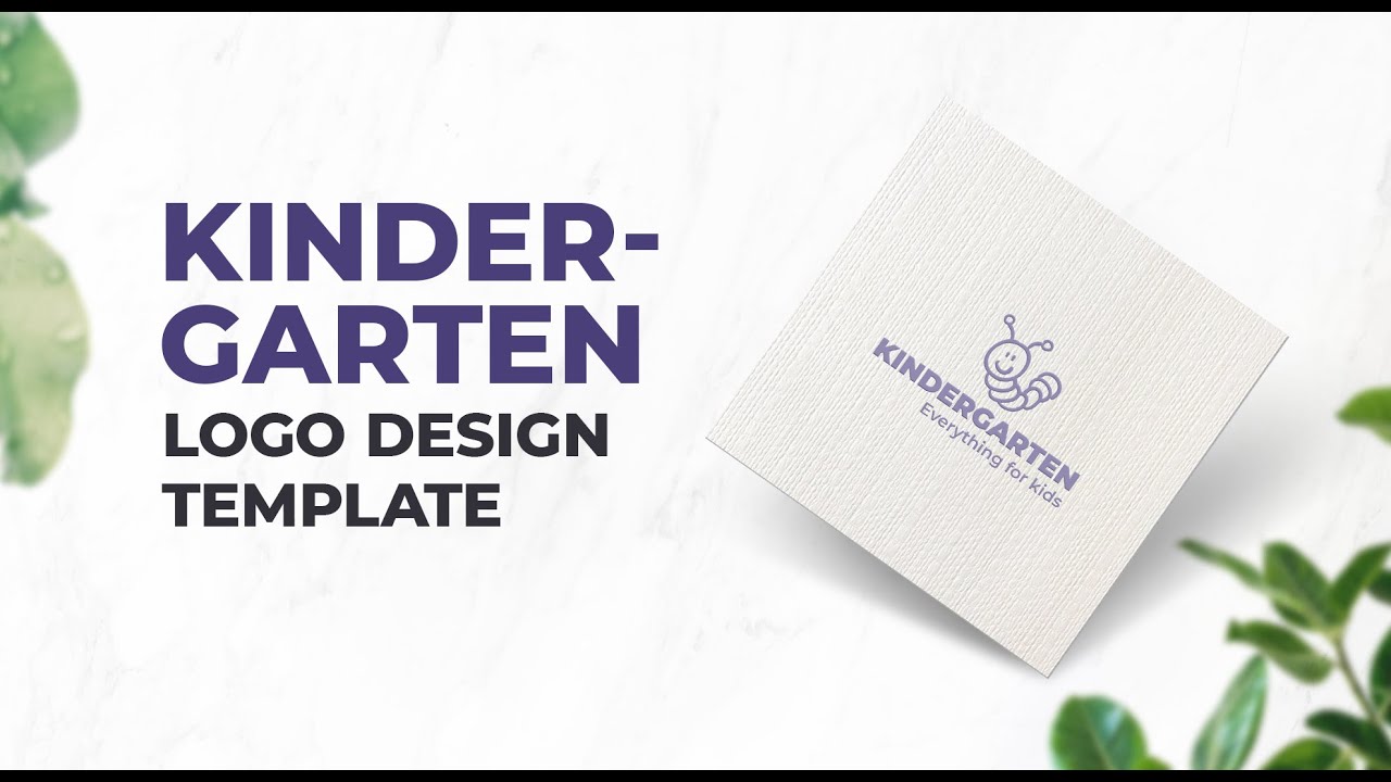 Kindergarten Logo Design Template
