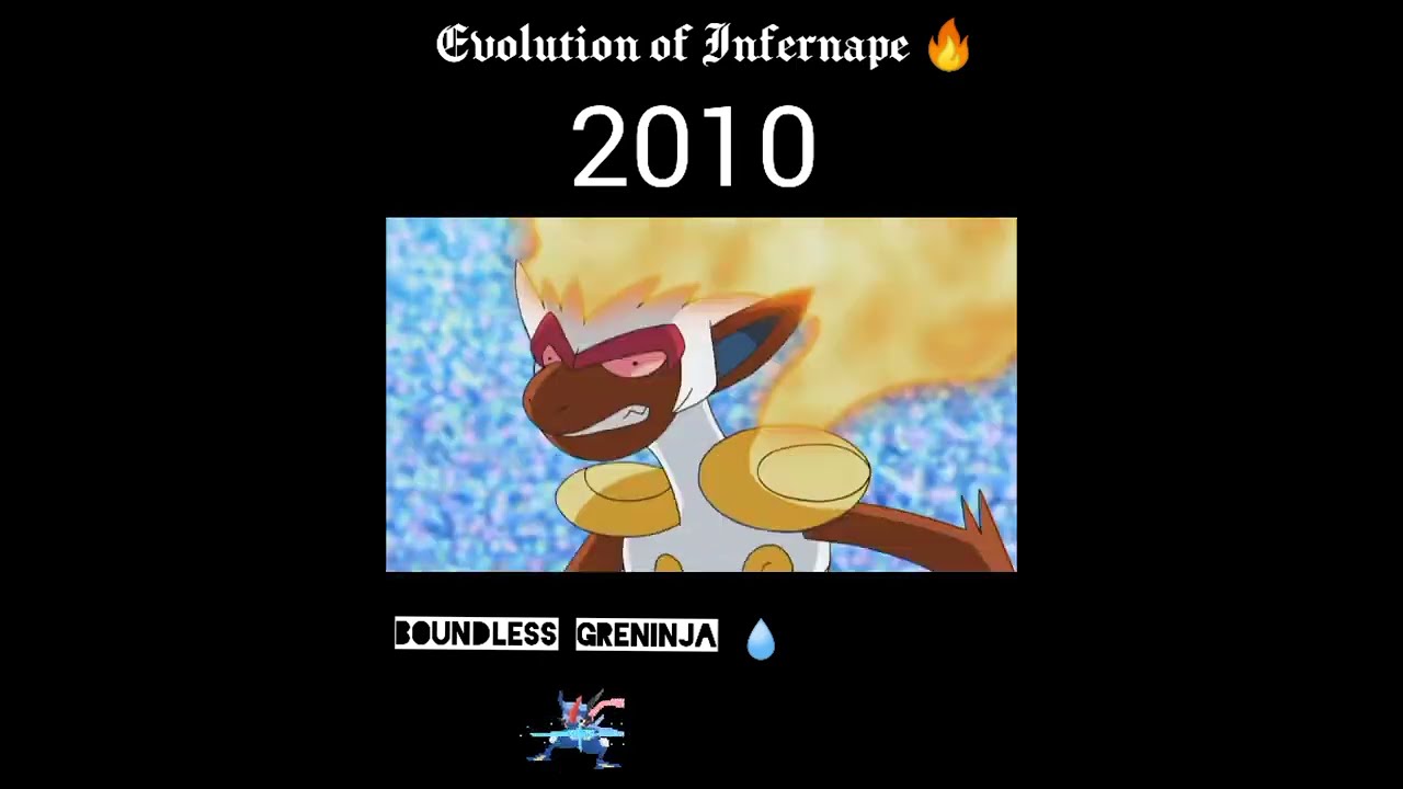 Evolution of Infernape 🔥#shorts#pokemon //Boundless Greninja 💧//