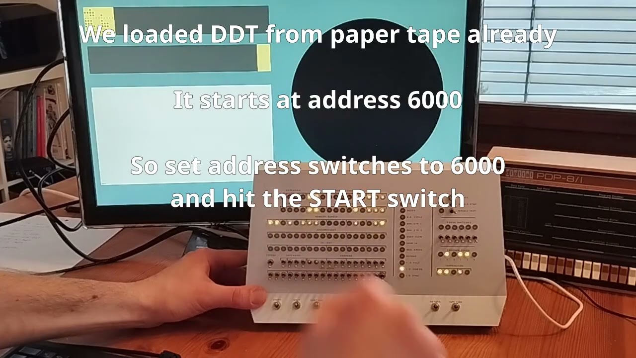 Programming the PDP-1 using the front panel. Blinkenlights!