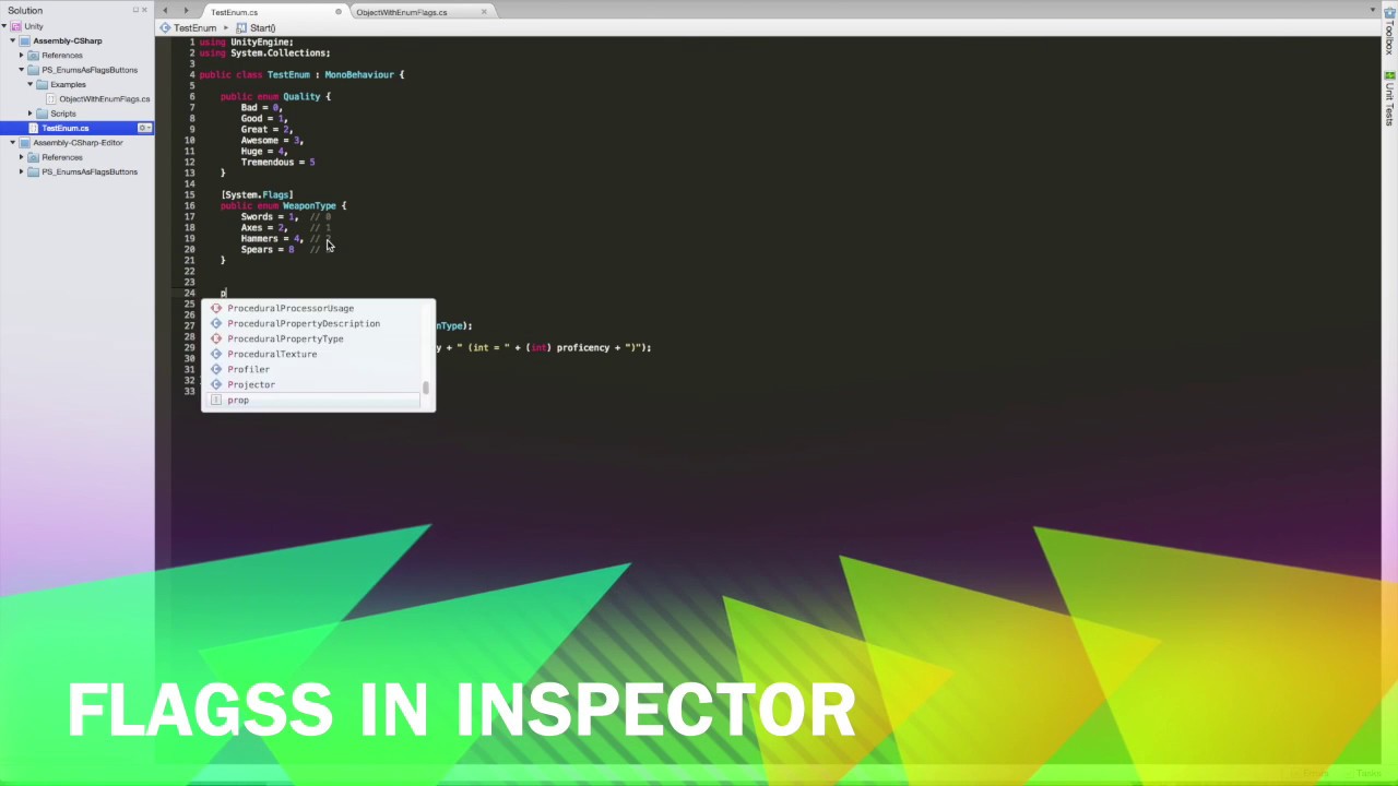 Unity 3D - Enum Flags in Inspector