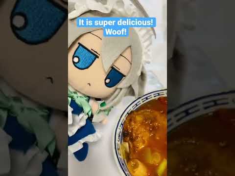 Inu Sakuya shares a recipe for rainy days [ Touhou fumo #fumo #shorts ]