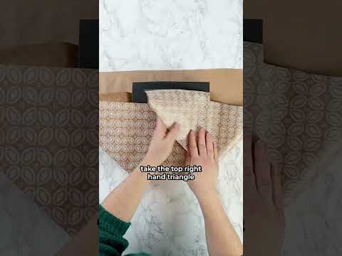 This pleated gift wrapping technique is my favorite of them all