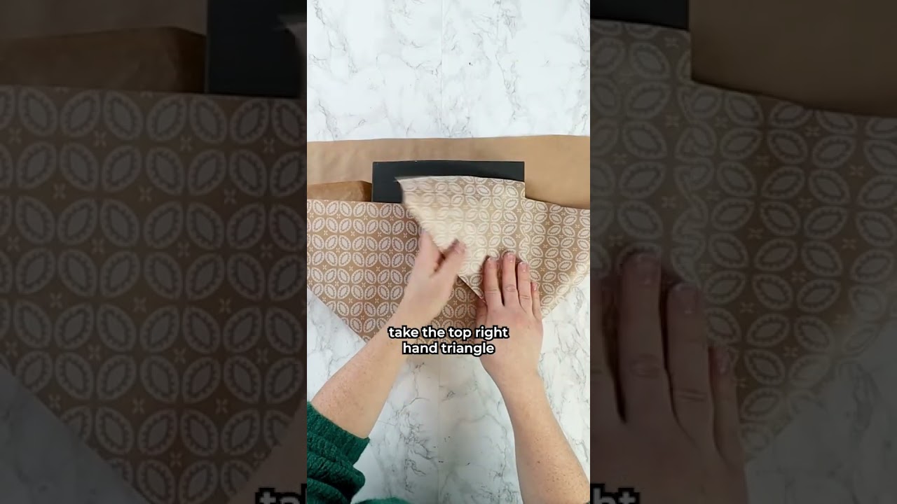 This pleated gift wrapping technique is my favorite of them all