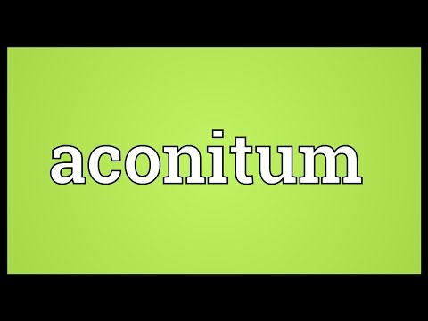 Aconitum Meaning