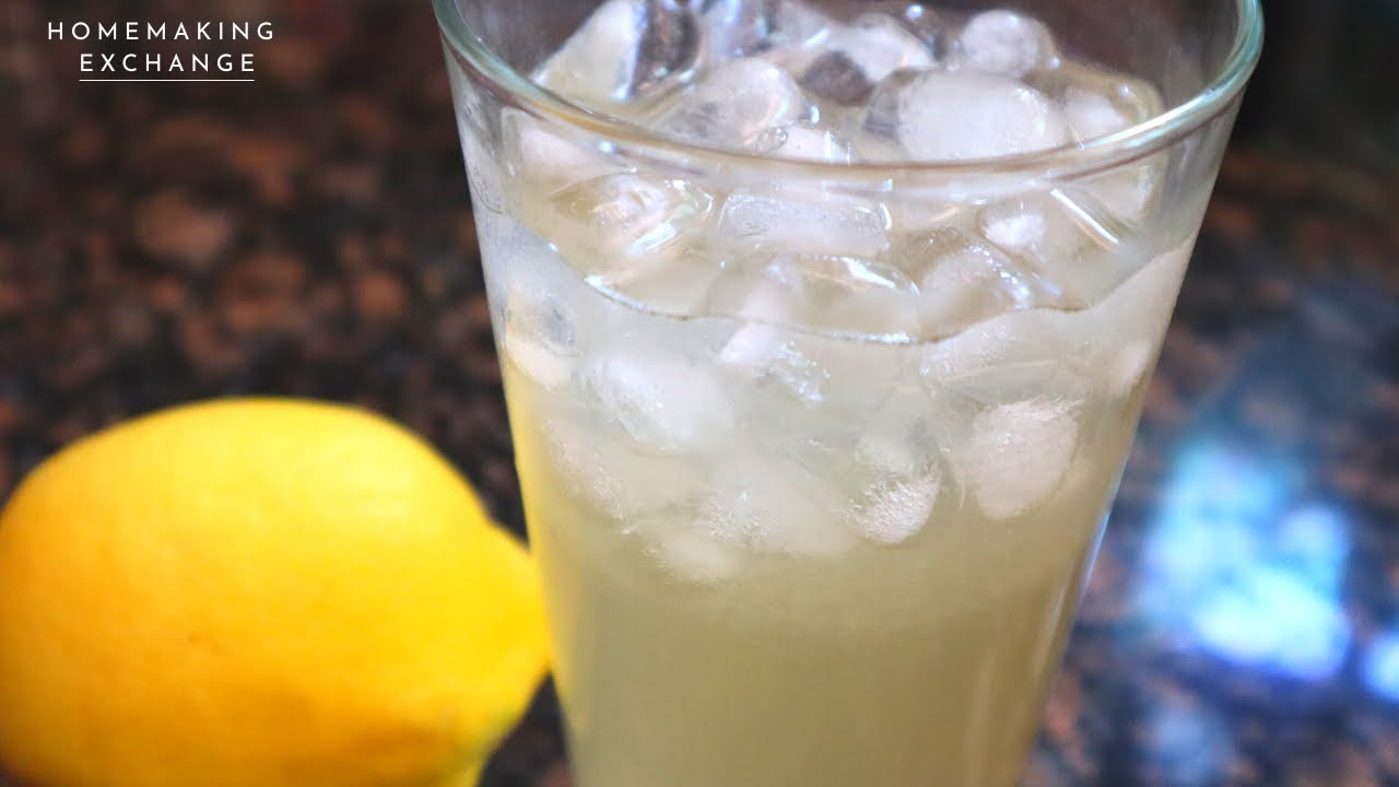Homemade Lemonade Recipe | Single Serving Lemonade Recipe | Quick and Easy One Glass Lemonade