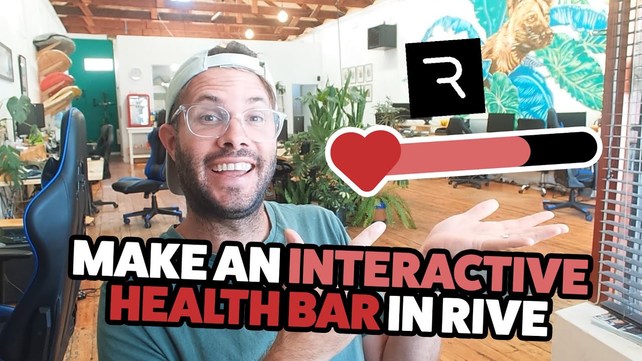 Make an interactive Health Bar in #Rive Tutorial