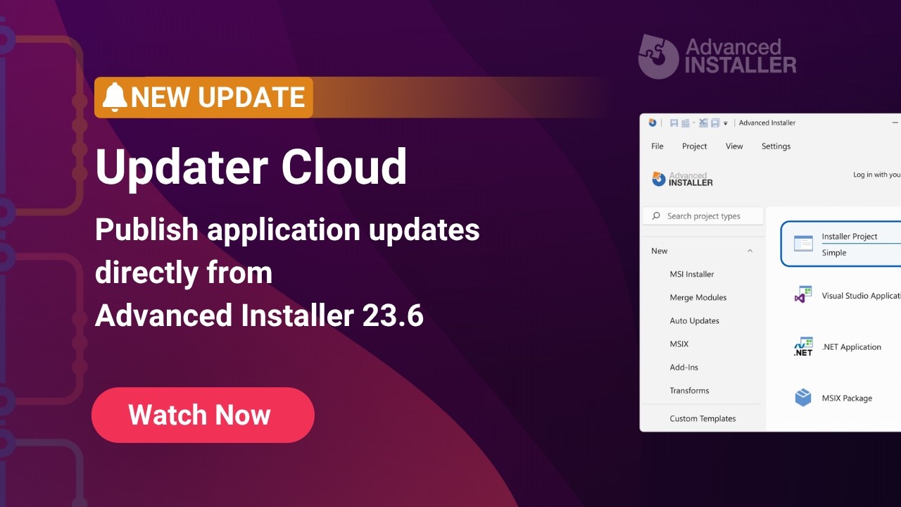 Introducing Cloud Updater Add-On: Publish application updates directly from Advanced Installer 23.6