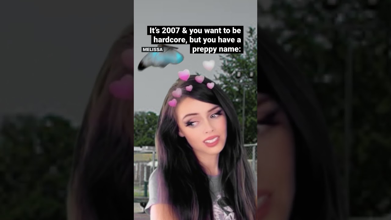 Trying to hang with the hardcore/#emo crowd in the #early2000s but your preppy name made you a poser