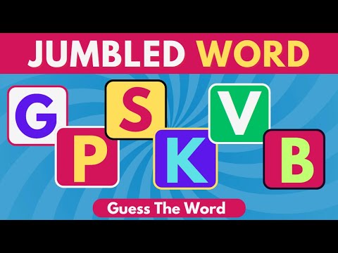 Jumbled Words Quiz for Kids | How Fast Can You Unscramble This?