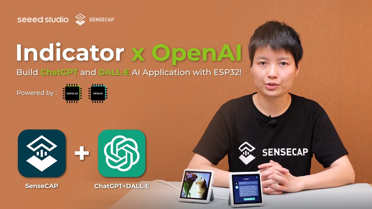Use ChatGPT and DALL·E with SenseCAP Indicator, powered by ESP32S3 & RP2040