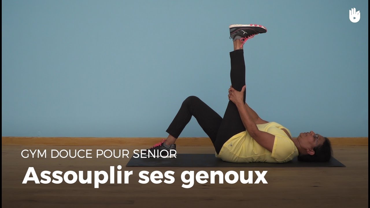 Exercice d'assouplissement des genoux - Exercices de gym douce pour ...
