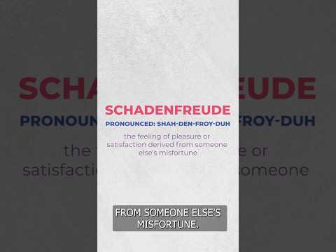 Meaning of Schadenfreude | My Word Book