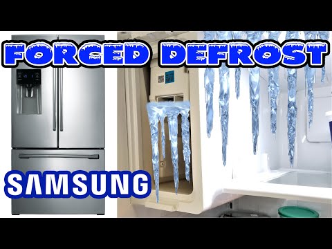 How to Defrost the Ice Maker chamber on Samsung Refrigerators with FORCED DEFROST Mode DIY