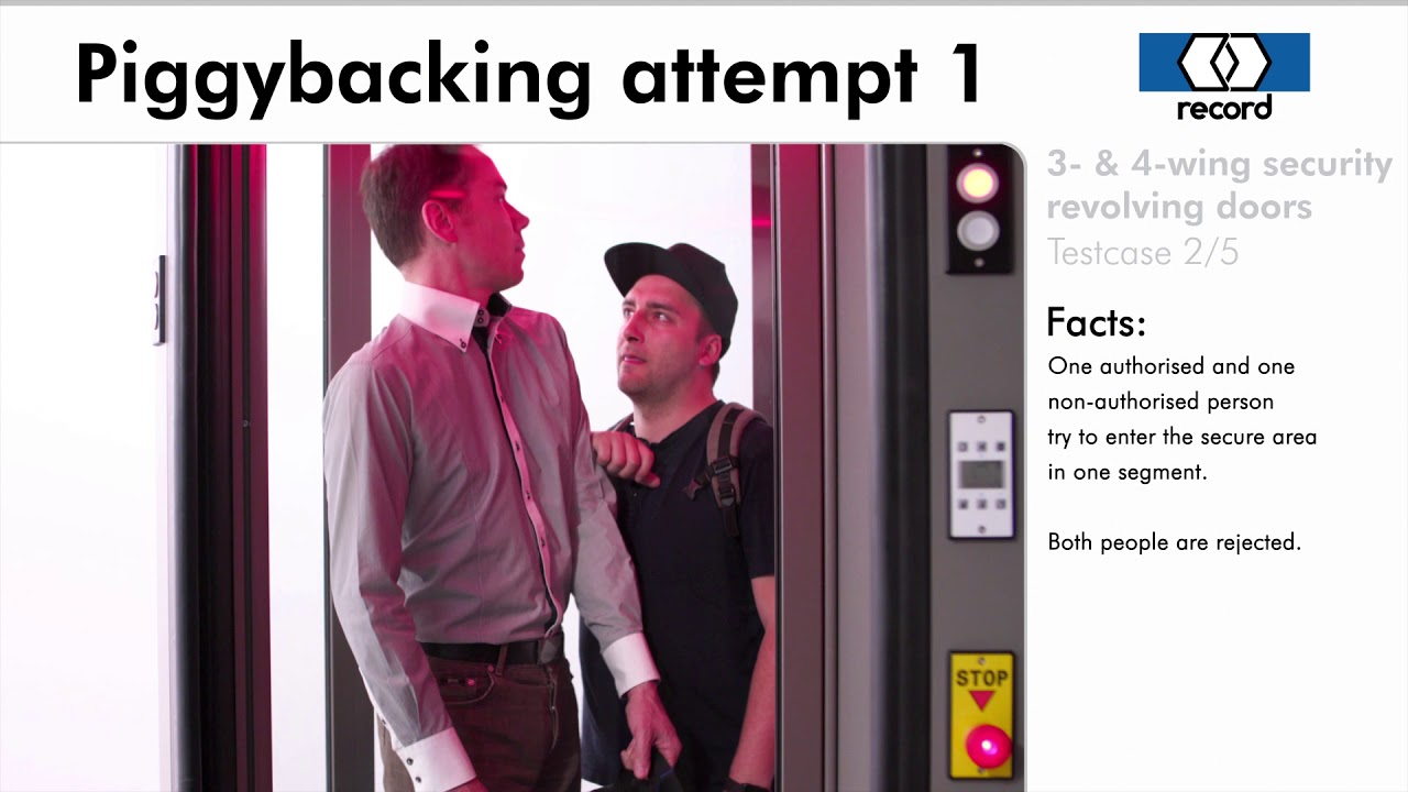 record 3- & 4-wing security revolving door