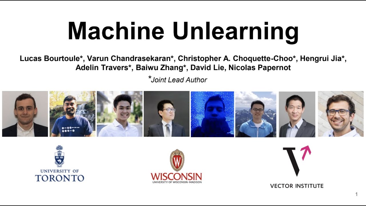 Machine unlearning