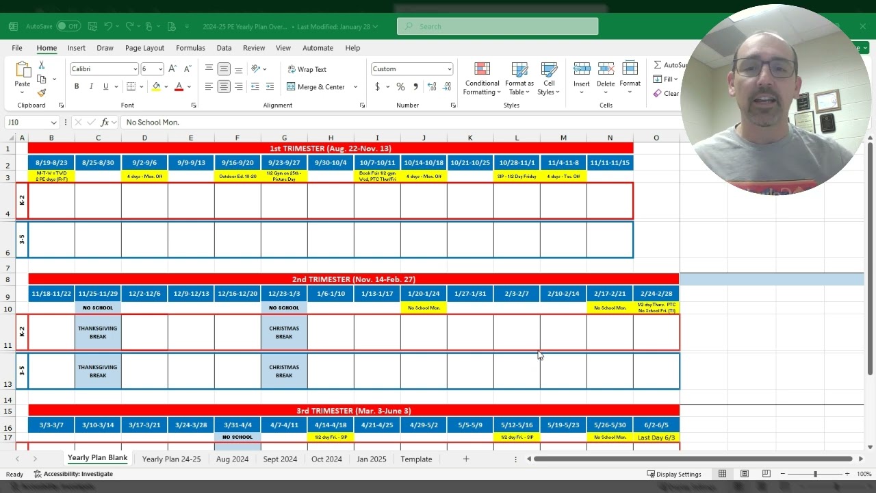 Elementary Curriculum Map Template