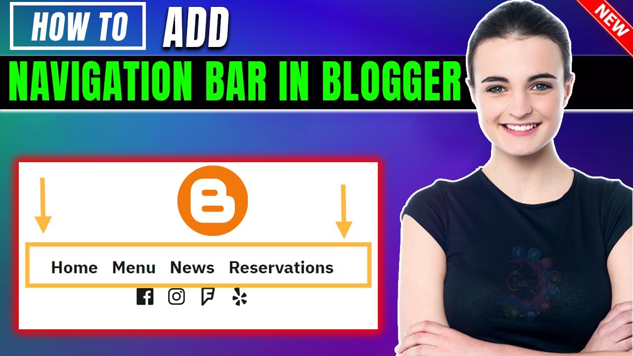 How to add navigation bar in blogger 2026 | Top menu navigation bar Blogspot