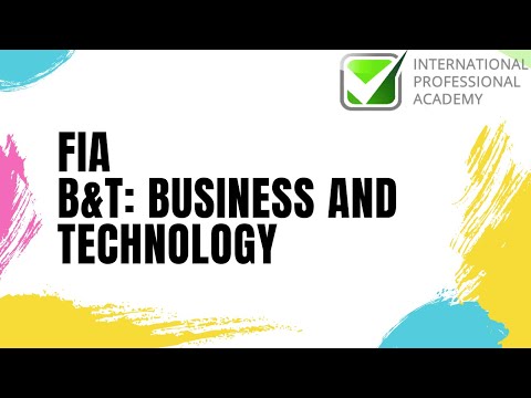 FiA Business & Technology : Chapter 1: The Business Organisation