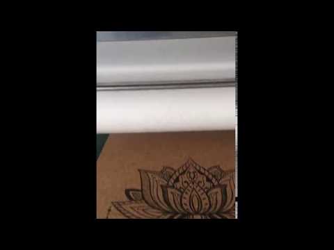 cork yoga mats printing process from yoga mats factory