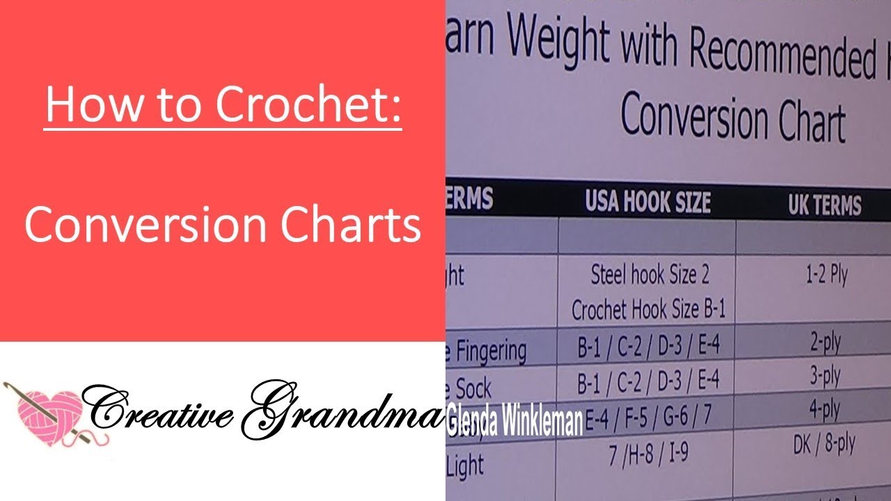 Yarn Weight and Hook Size Conversion Chart - Reference Guidelines  Plus Sizing Charts