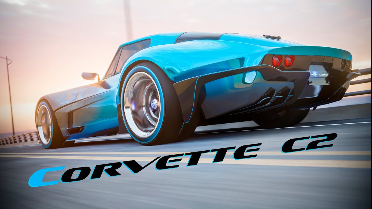 CGI 1967 Chevy Corvette C2 Looks Like Slammed Widebody Craziness Because It Is - autoevolution