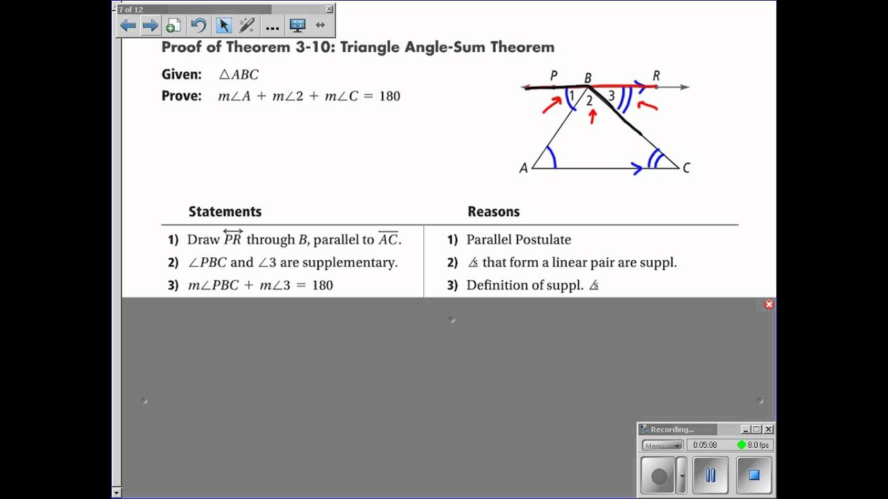 3-5 Parallel Lines and Triangles