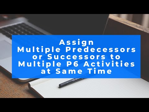 Assign Multiple Predecessors or Successors to Multiple P6 Activities at Same Time