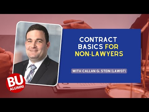 Getting Down to Details: Contract Basics for Non Lawyers