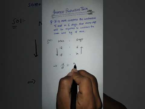 Inverse Proportion Trick #inverse_proportion_trick