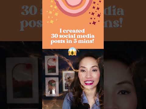 How I Bulk Created 30 Social Media Posts in MINUTES with #canva !