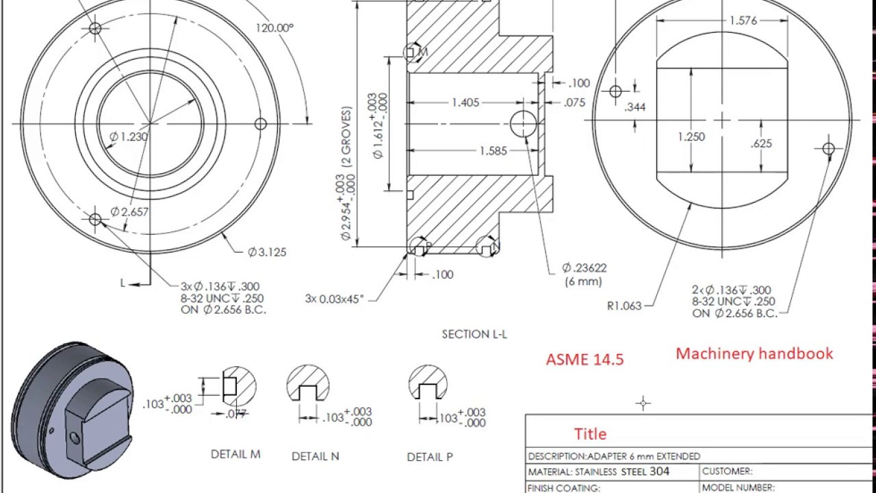 Reading engineering drawings and symbols tutorial - part 2 (cont.)