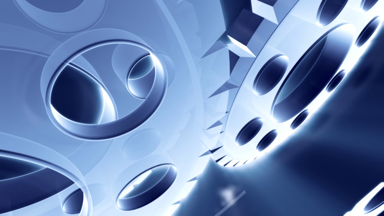 017 Blue gear pattern photography&video background video material for video producer