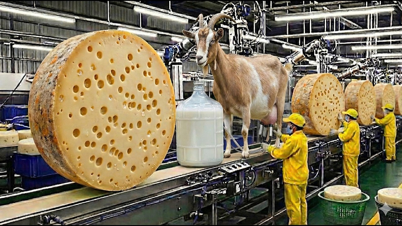 How GOAT Cheese Is Made - Massive Dairy Goats Farming & Factory Processing